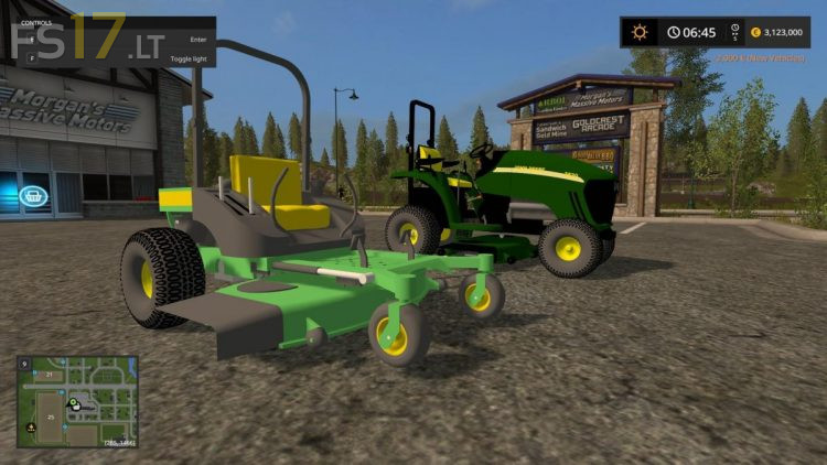 John Deere 3520 and Zero Turn v 1.0 - FS17 mods